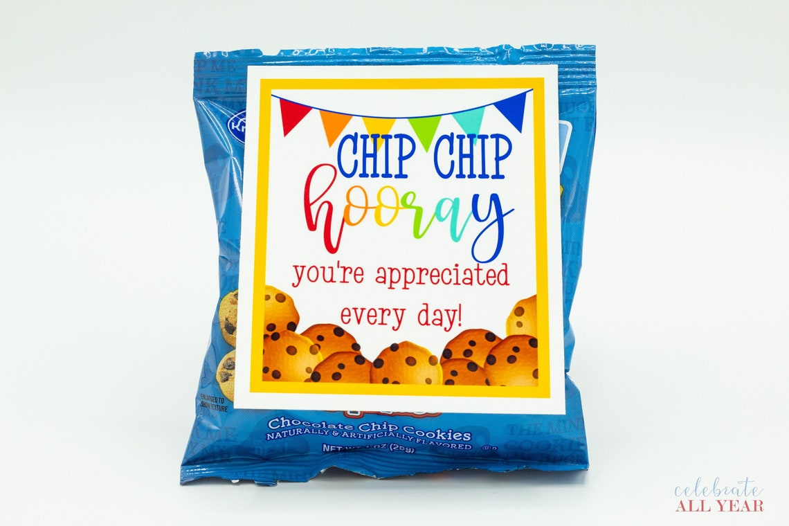 Chip Chip Hooray Cookie Gift Tags - Etsy