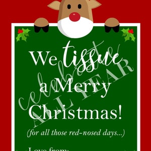We "tissue" A Merry Christmas Gift Tags - Etsy