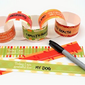 Thanksgiving Gratitude Paper Chain - Etsy