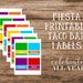 Taco Bar Labels set of 24 - Etsy