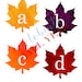 Printable Fall Leaves Alphabet Set - Etsy