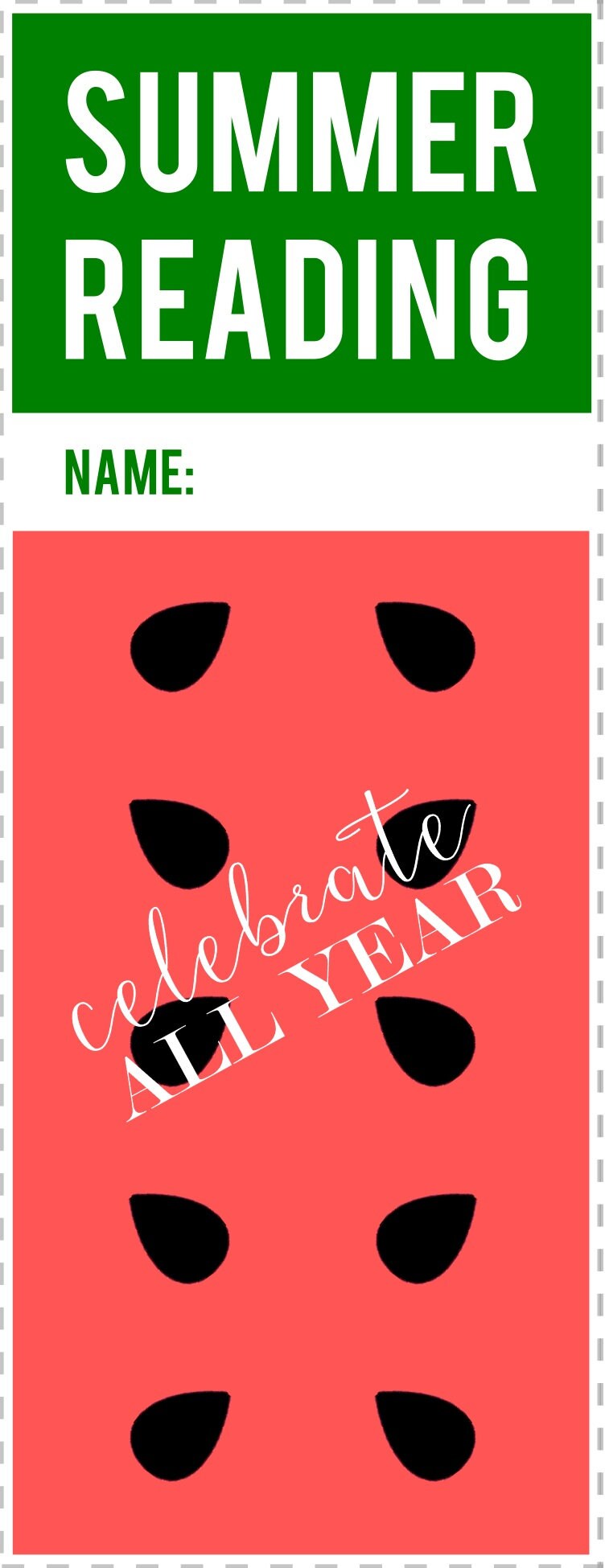 Summer Reading Bookmark Trackers - Etsy