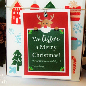 We "tissue" A Merry Christmas Gift Tags - Etsy