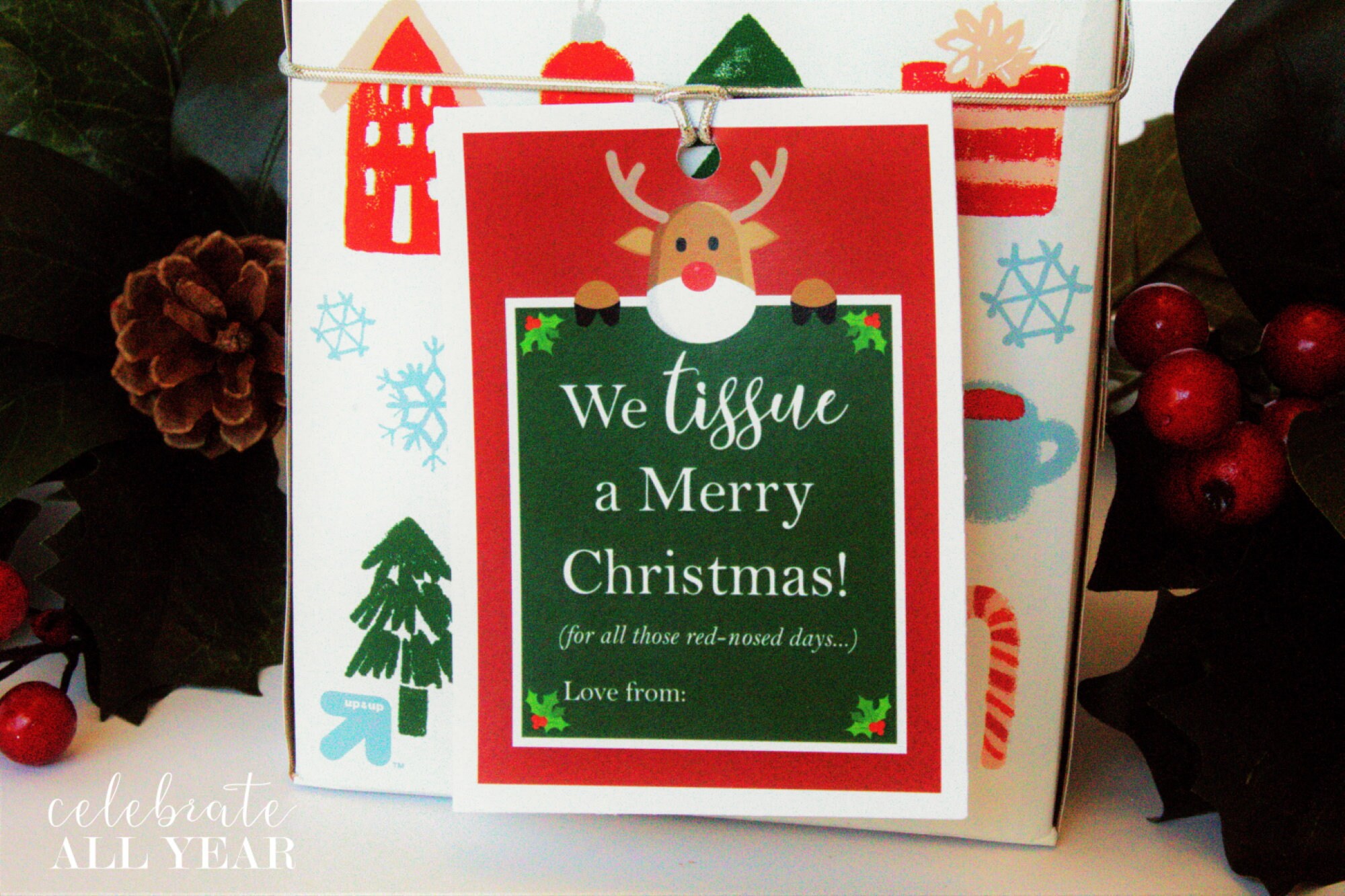 We "tissue" A Merry Christmas Gift Tags - Etsy