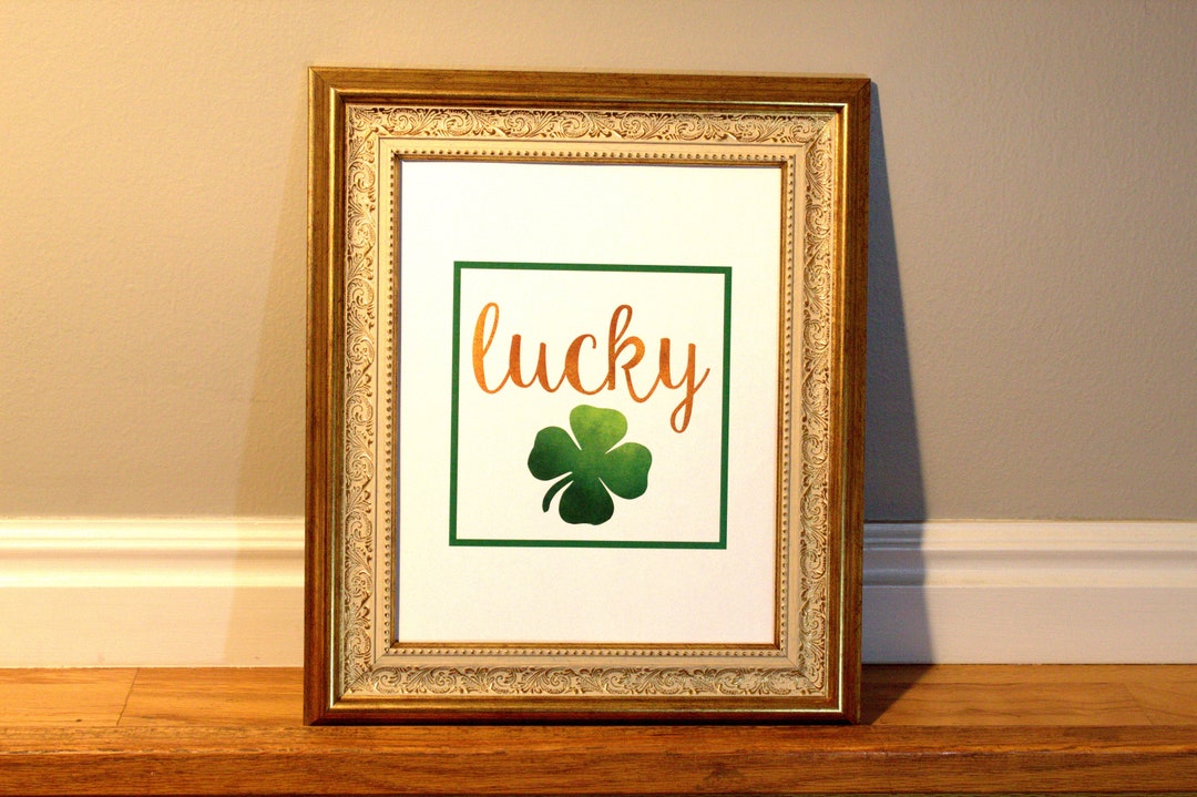 Lucky Shamrock Printable for St. Patrick's Day - Etsy