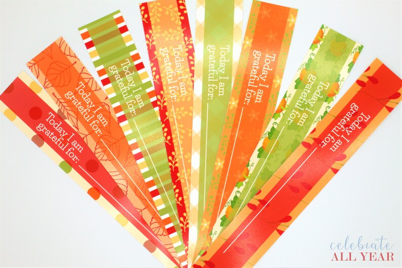 Thanksgiving Gratitude Paper Chain - Etsy