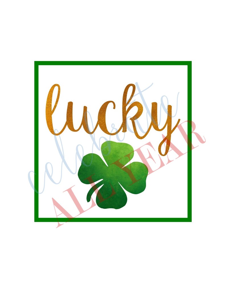 Lucky Shamrock Printable for St. Patrick's Day - Etsy