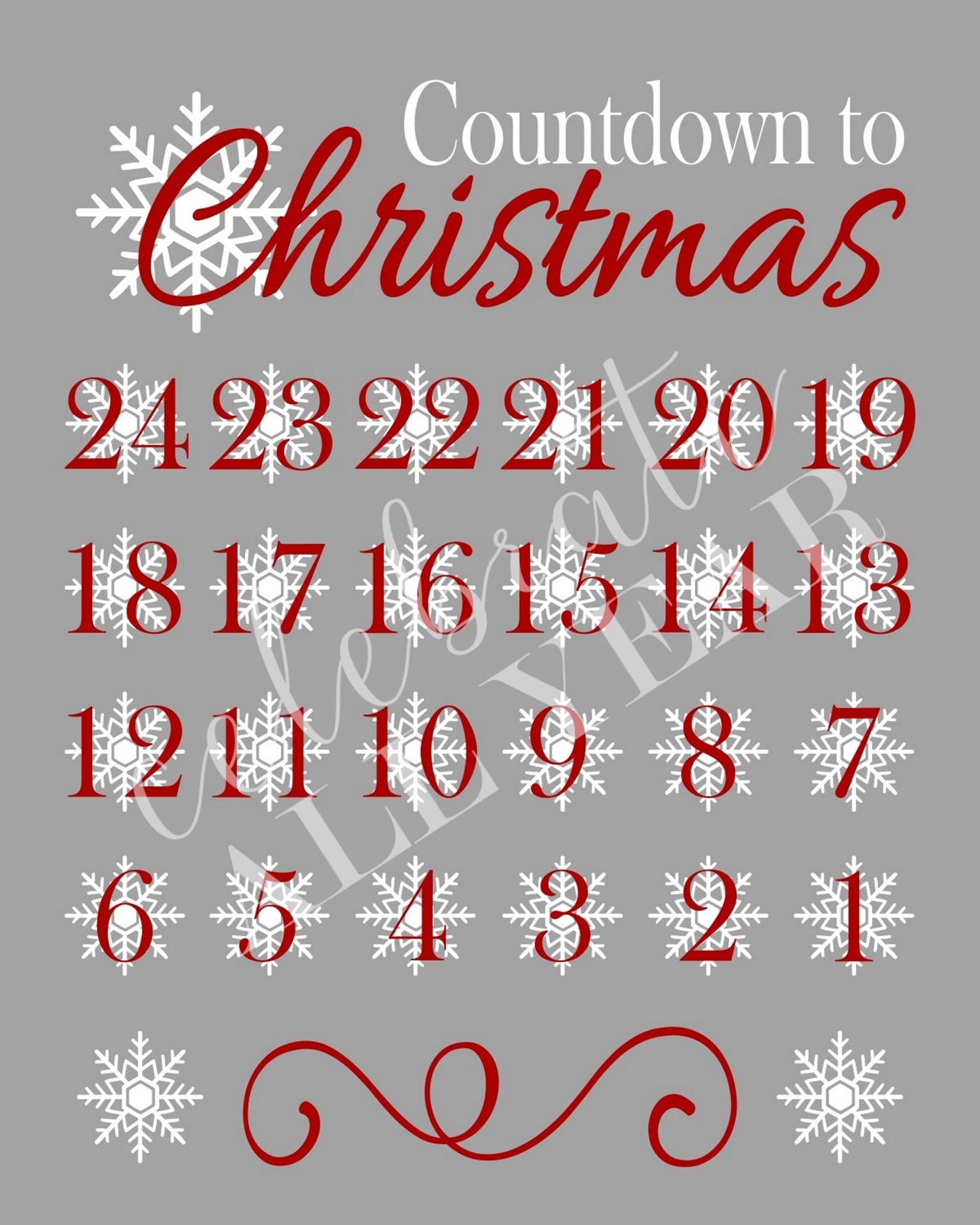 Countdown to Christmas - Etsy