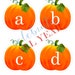 Printable Pumpkin Alphabet Set - Etsy