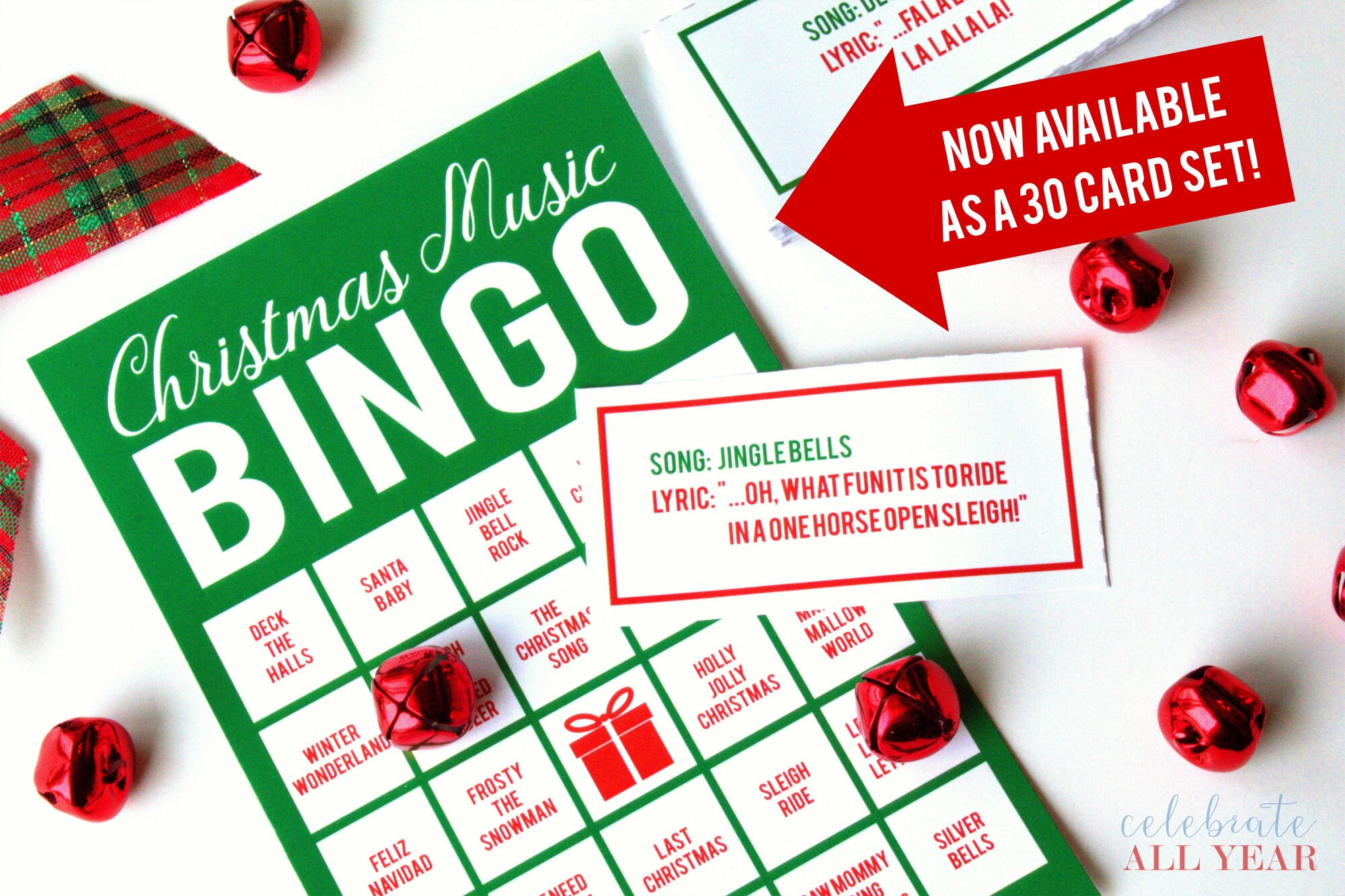 Christmas Music Bingo Game (set of 30) - Etsy