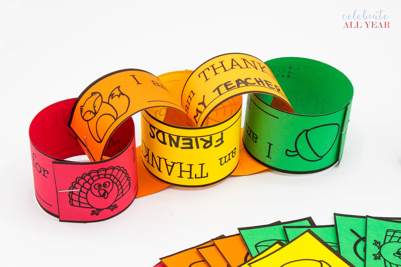 Thanksgiving Paper Chain - Etsy