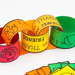 Thanksgiving Paper Chain - Etsy