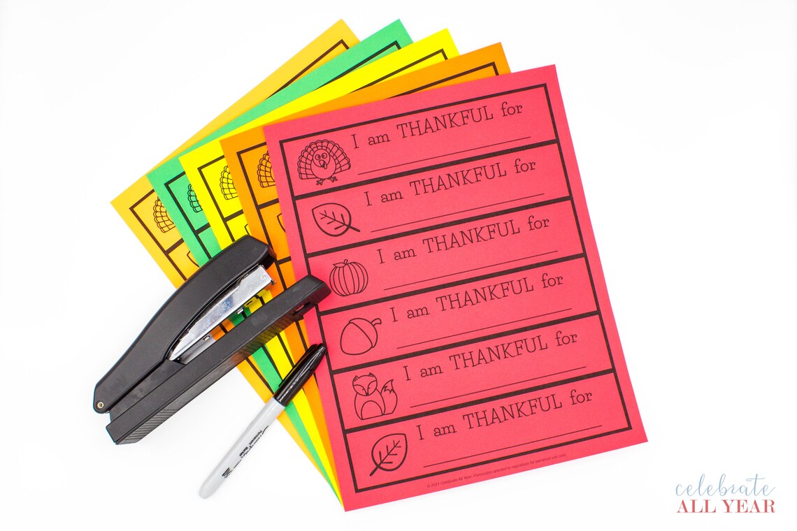 Thanksgiving Paper Chain - Etsy