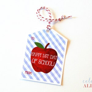 Back to School Apple Tags - Etsy