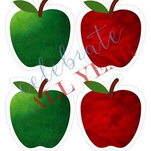 Back to School Apple Banner - Etsy