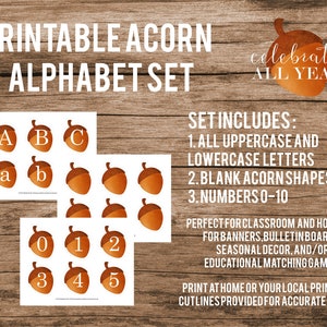 Fall Alphabet Sets - Etsy