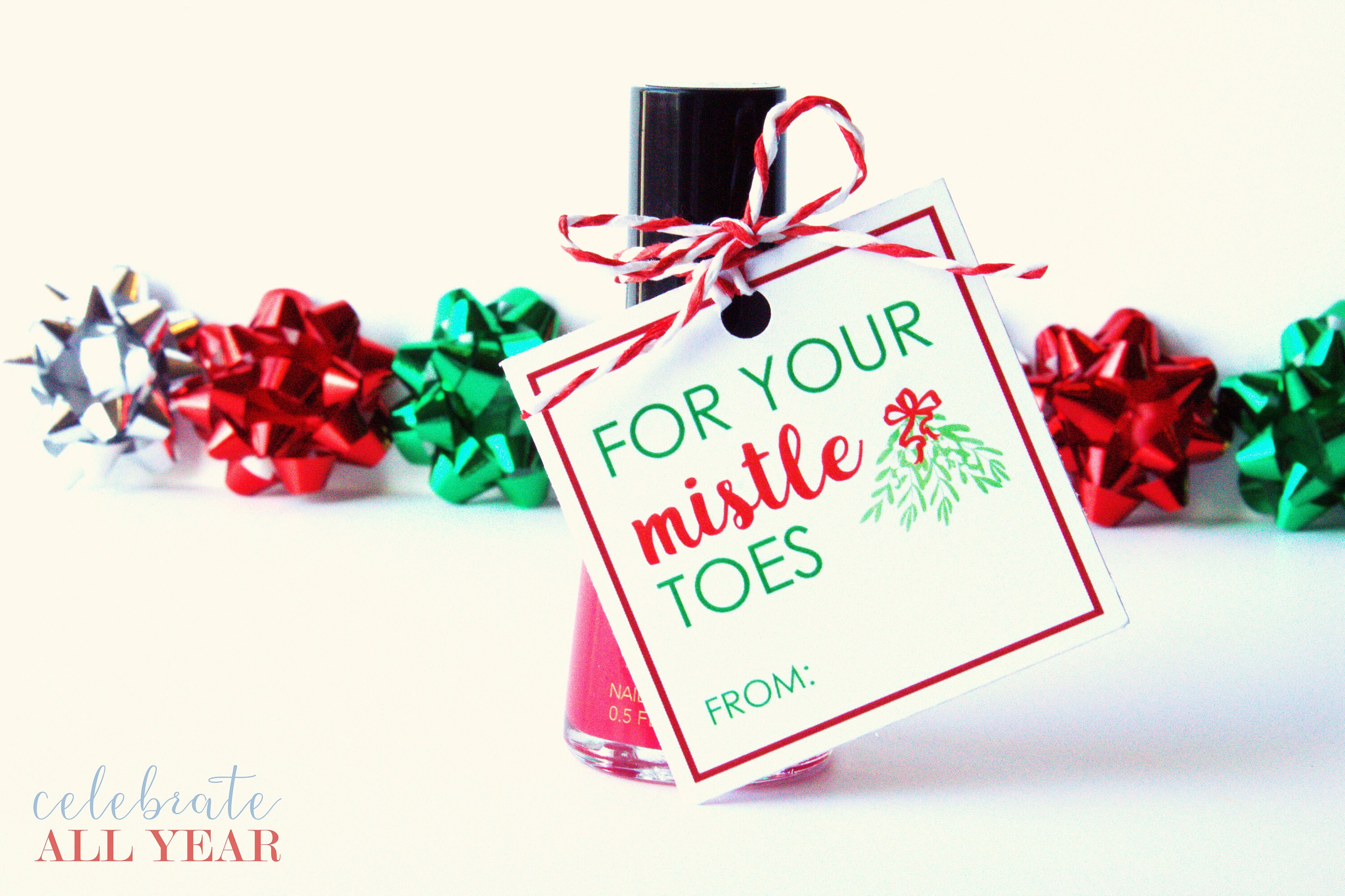 Mistle-toes Gift Tags - Etsy