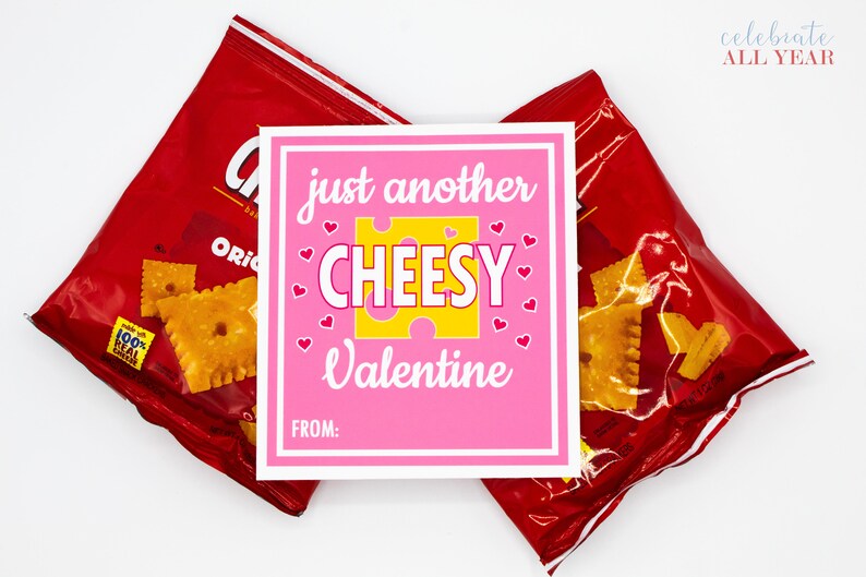 Cheesy Valentine Gift Tags - Etsy