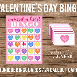 Valentine's Day Bingo - Etsy