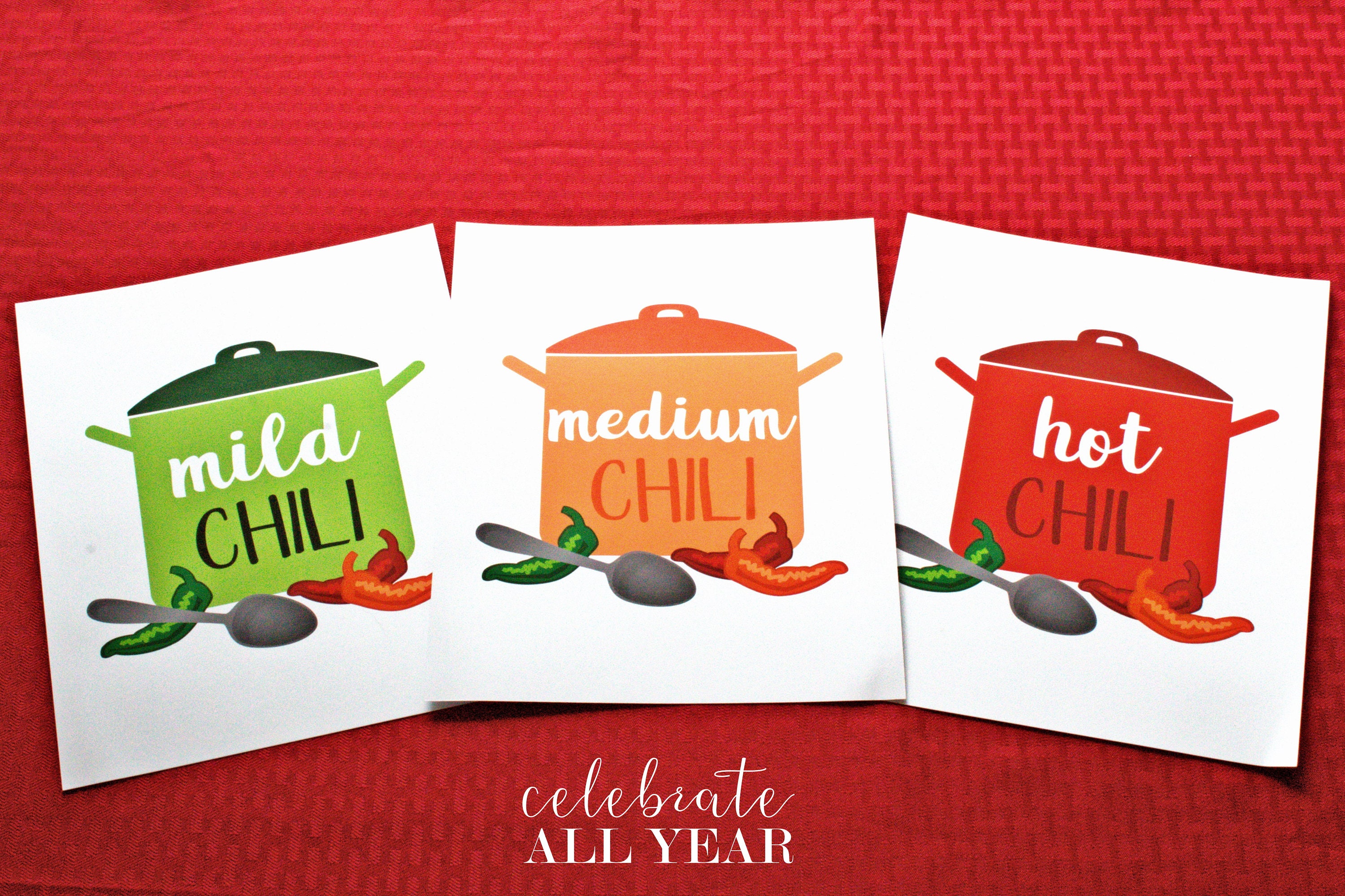 Chili Cook off Printable Kit - Etsy