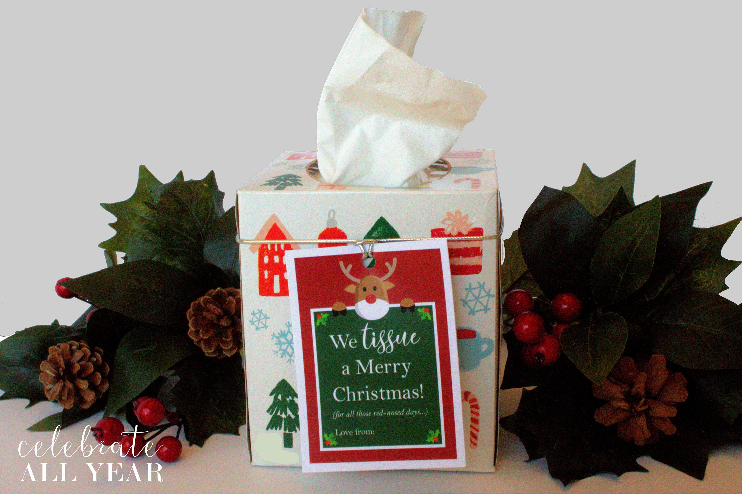 We "tissue" A Merry Christmas Gift Tags - Etsy