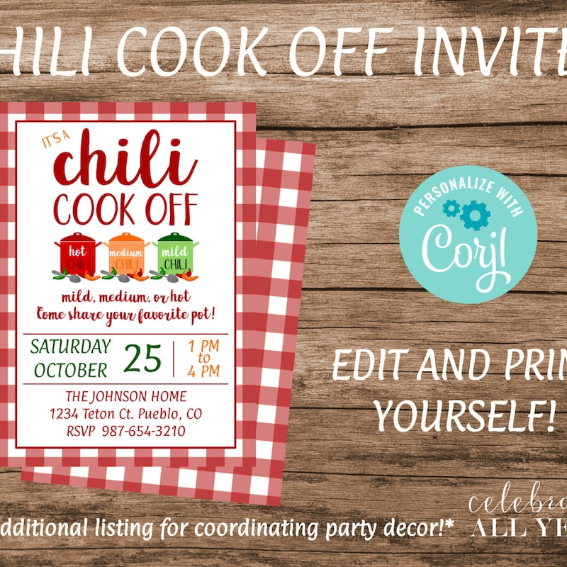 Chili Cook off Svg - Etsy