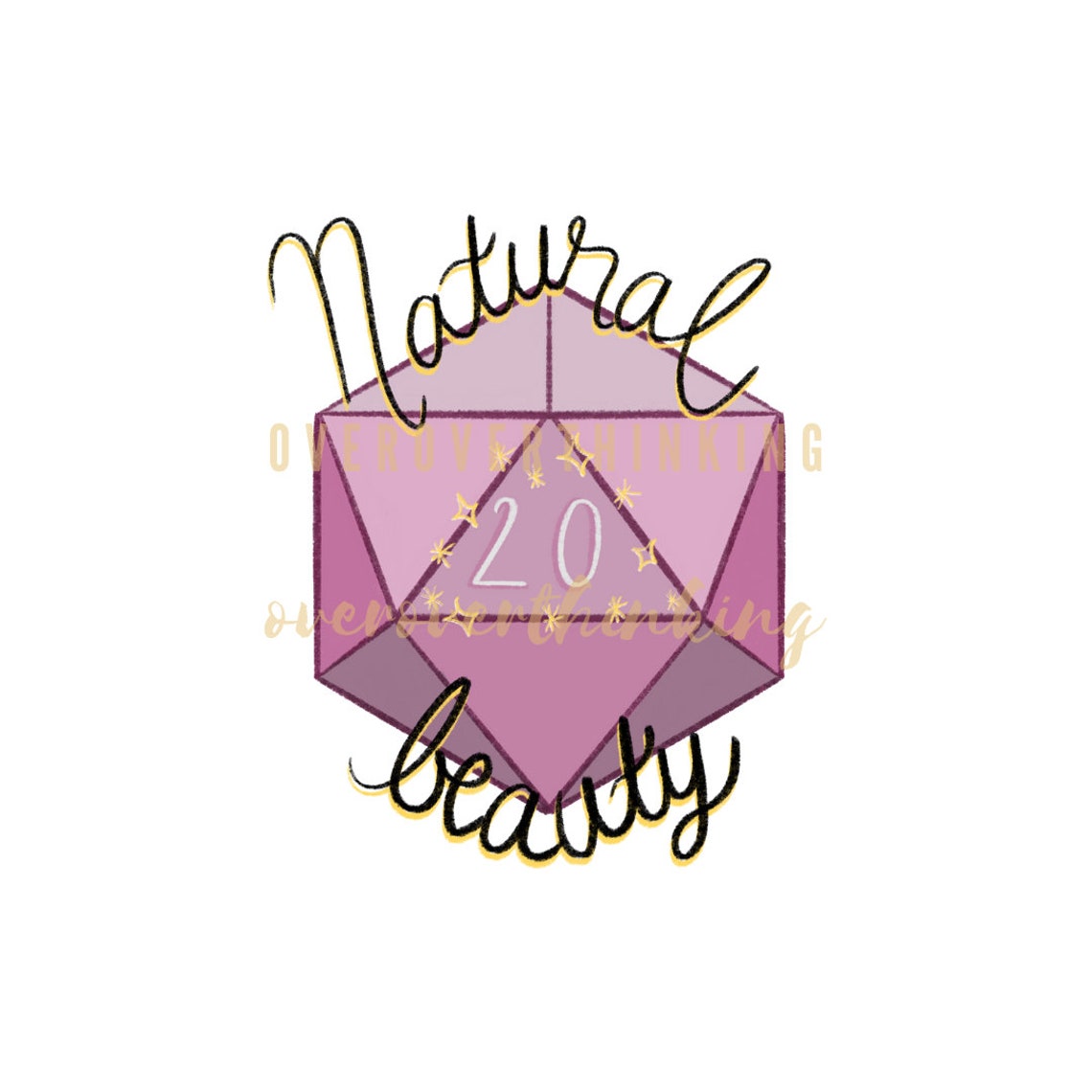 D20 Dungeons and Dragons DND / Natural 20 Nat20 natural beauty | Etsy