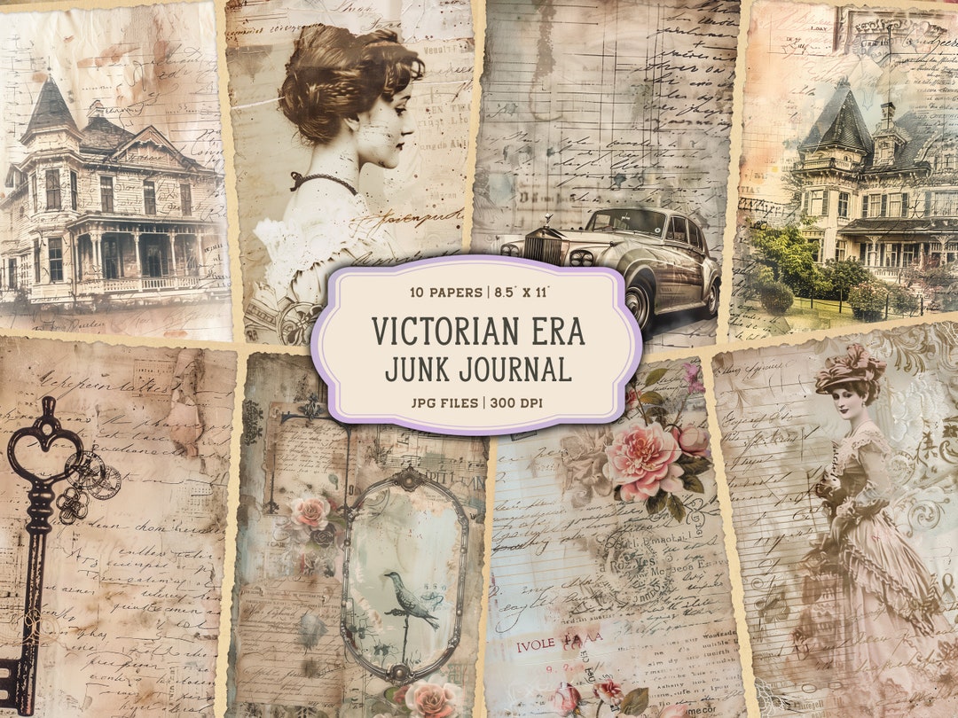 Victorian Printables for Junk Journals, Baroque Junk Journal Pages ...