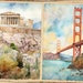 Watercolor Cityscape Junk Journal Printable Pages, Travel Journal ...