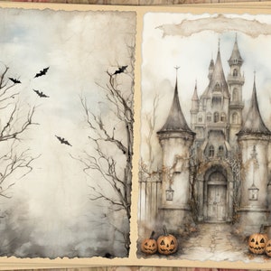 Halloween Printables for Junk Journals, Vintage Junk Journal Halloween ...