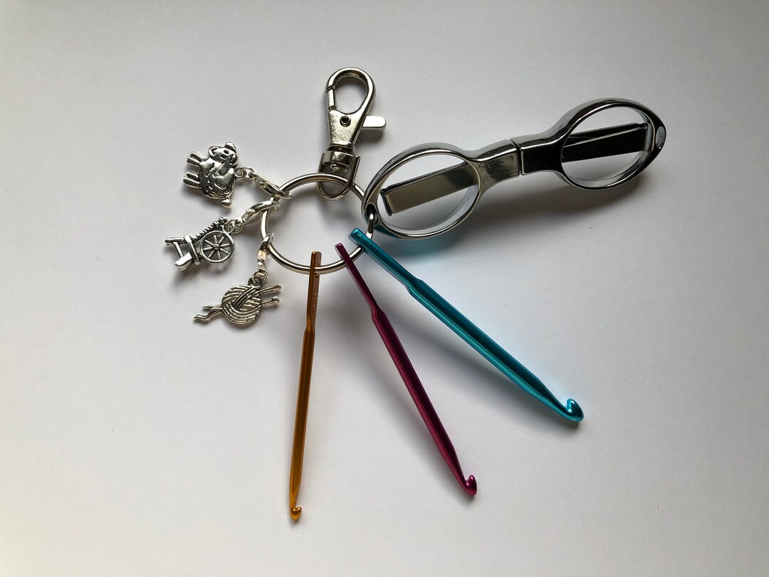 Knitting / Crochet Notions Kit. Travel / Emergency Hook, Scissors ...