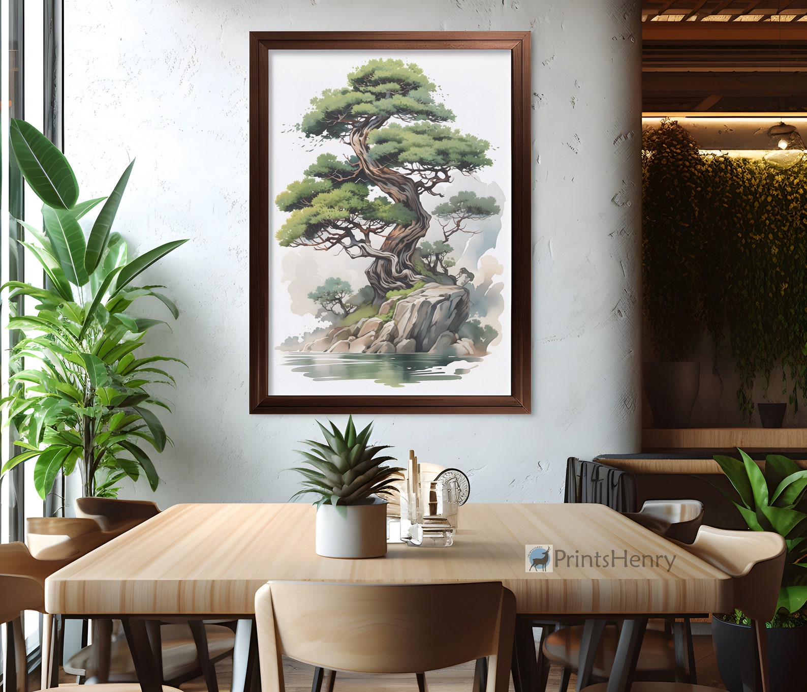 Bonsai Tree Wall Art Printable Wall Art Japanese Style - Etsy