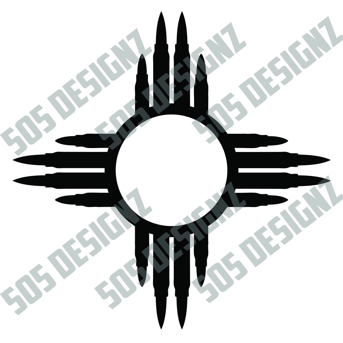 Zia Bullet SVG - PNG, Cricut, Decal, Stencils, Cutouts, Patterns ...