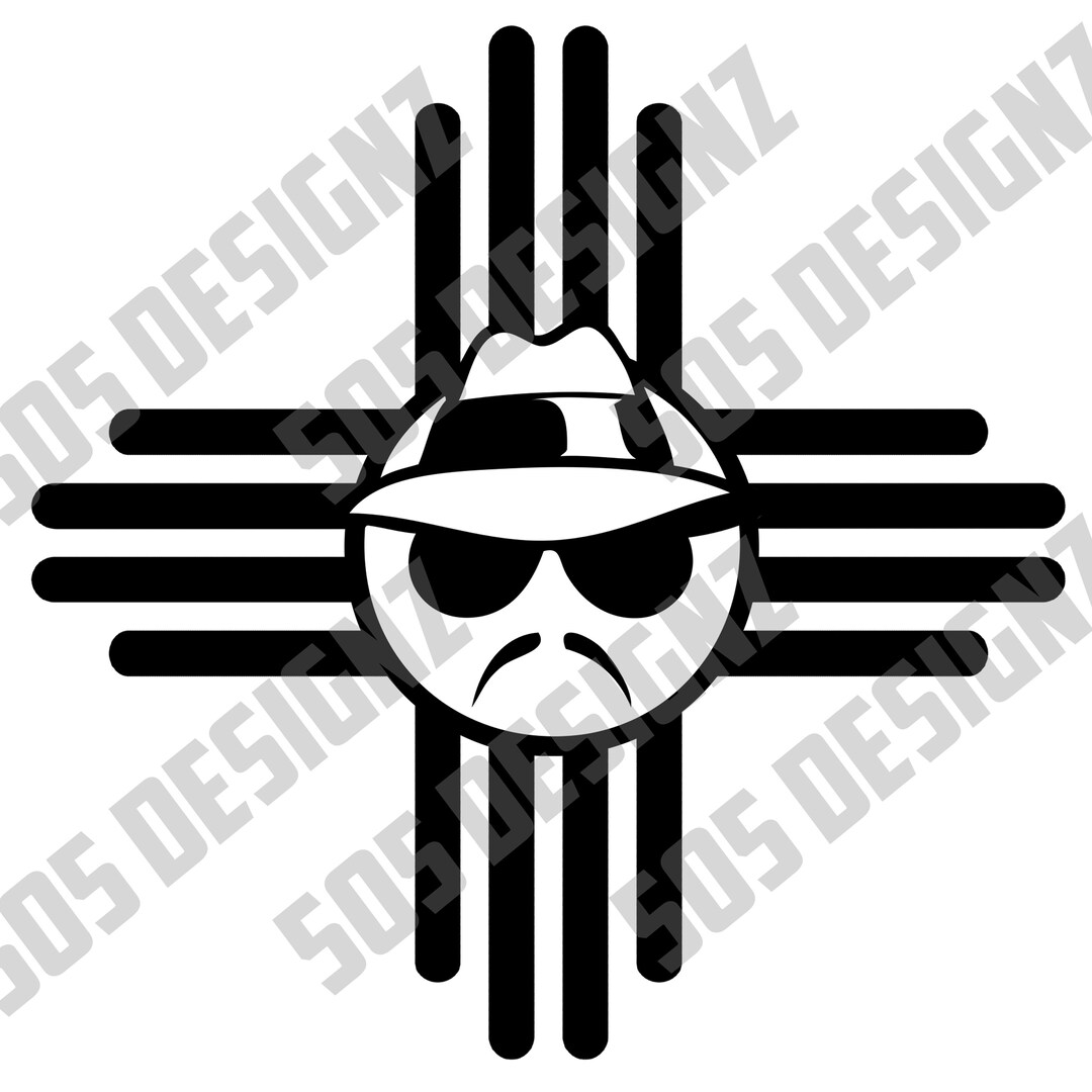 Zia Lowrider Man SVG - PNG, Cricut, Decal, Stencils, Cutouts, Patterns ...