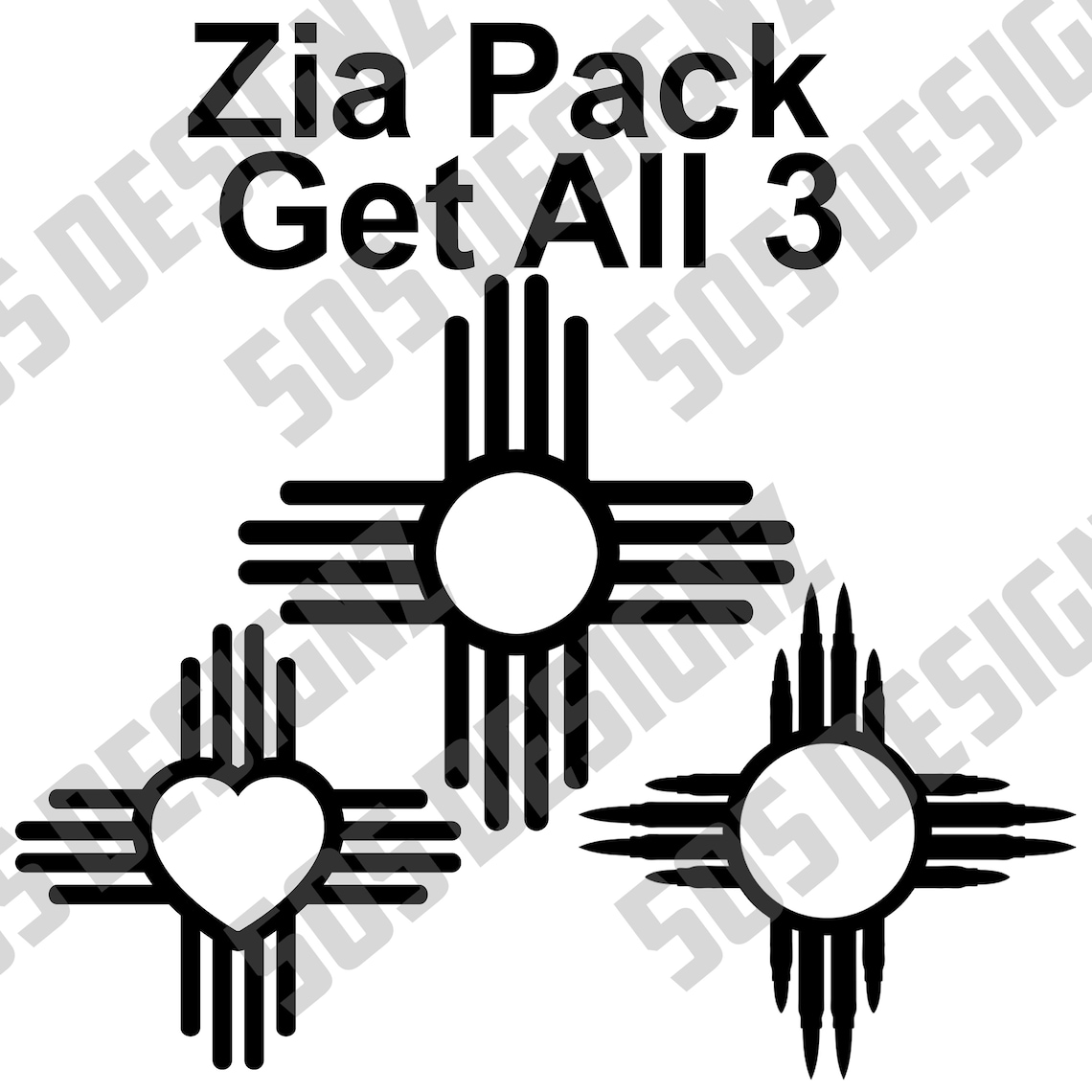 Zia 3 Pack - Etsy