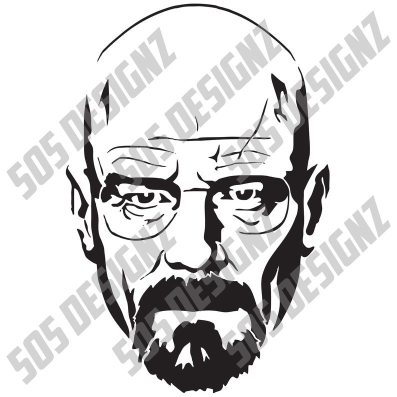 Breaking Bad Walter White SVG PNG Cricut Decal Stencils | Etsy