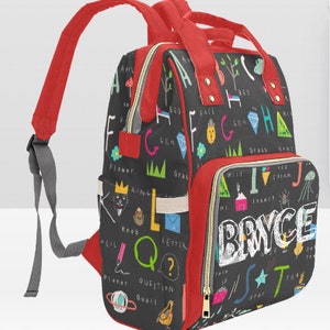 CUSTOM PERSONALIZED ALPHABET Diaper Bag Backpack | Letters Bag | Baby ...