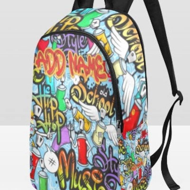 Personalised Graffiti Backpack - Etsy