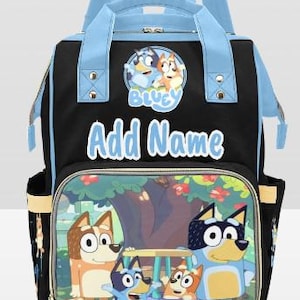 Custom Bluey Diaper Bag | Personalized Diaper Bag | Diaper Bag | Baby ...