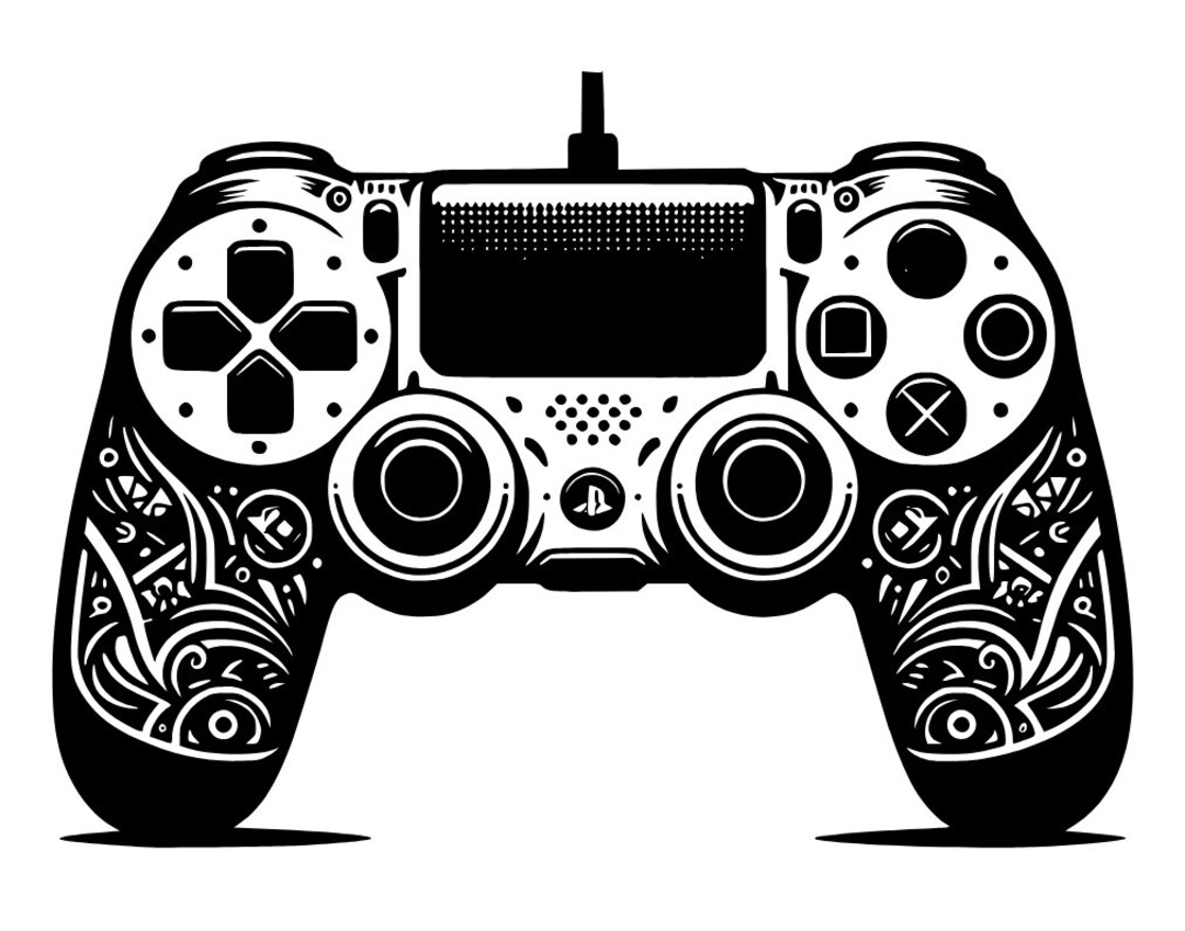 Game Controller SVG Vector Dxf Png Jpg Laser Screen Silhouette Unique ...