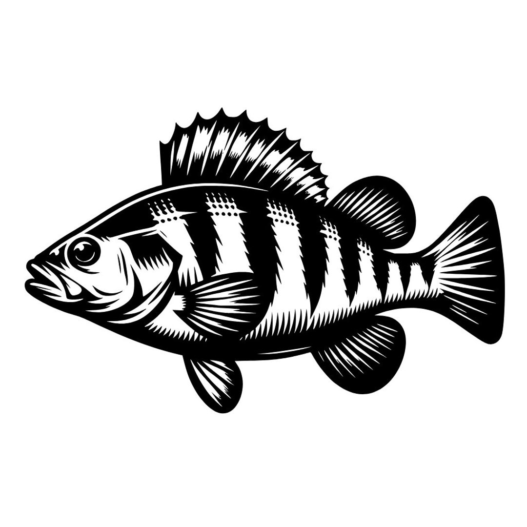 Perch SVG Vector Dxf Png Jpg Laser Screen Silhouette Unique Perch ...
