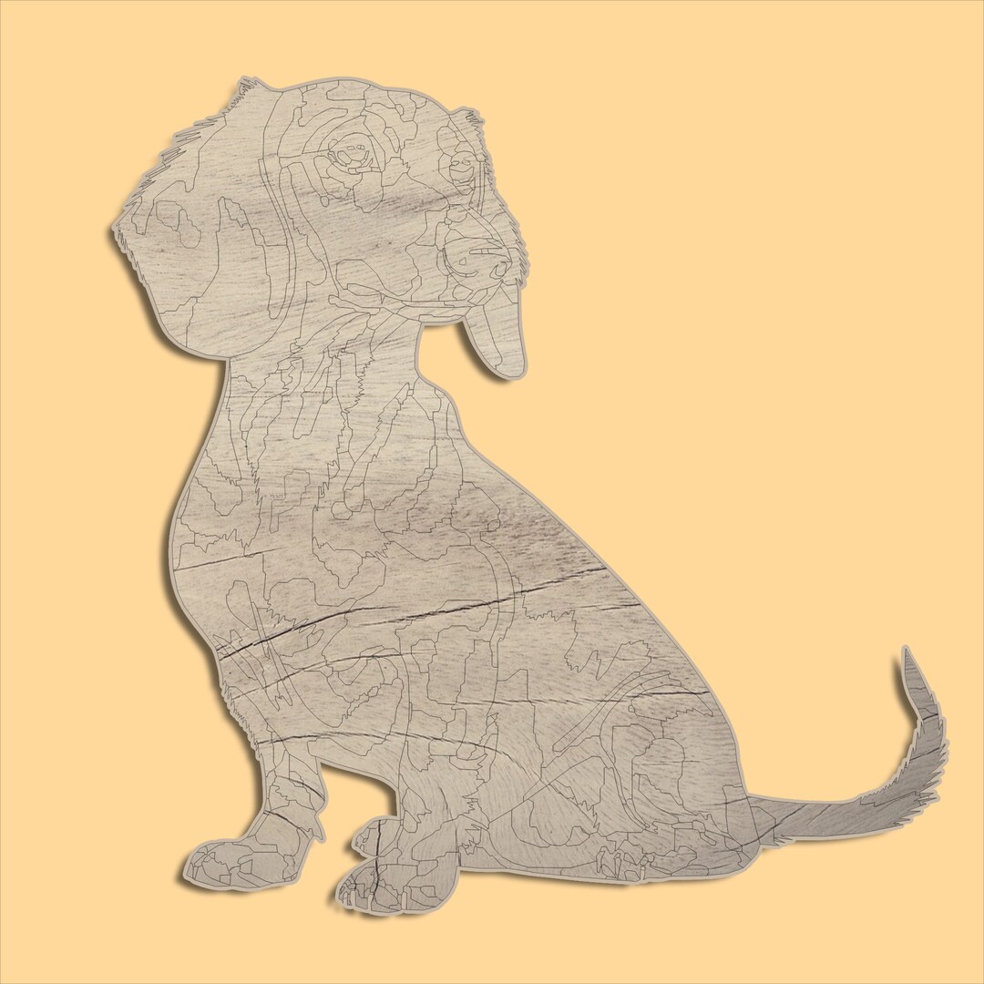 Dachshund Laser-cut Wood Shape Craft Supplies Unfinished Wooden Cutouts ...