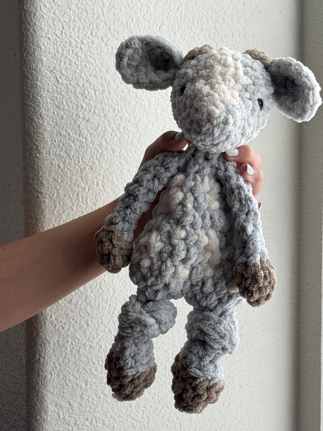 Mini Goat Knotted Lovey – Handmade Plush Comfort Toy - Etsy
