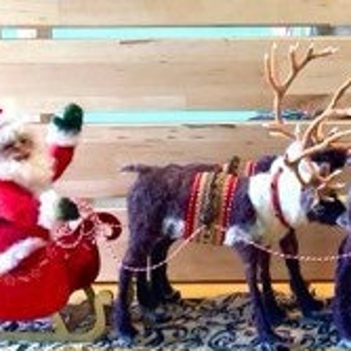SOLD Needle Felted Reindeer - Etsy