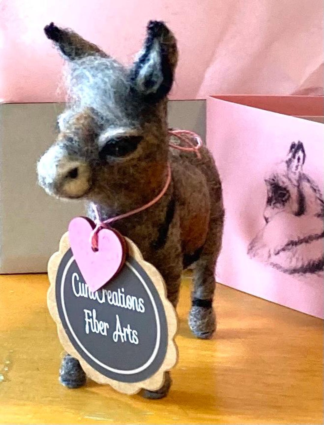 Needle Felted Sculpture of a Burro or Donkey Made-to-order Only, One of ...