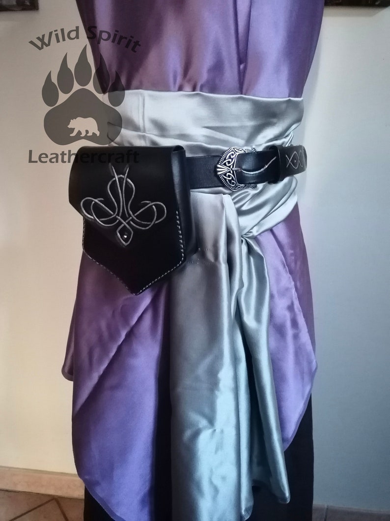 Elf Leather Bag and Belt SET, Noble | Elvish Celtic Cosplay Fantasy - Etsy