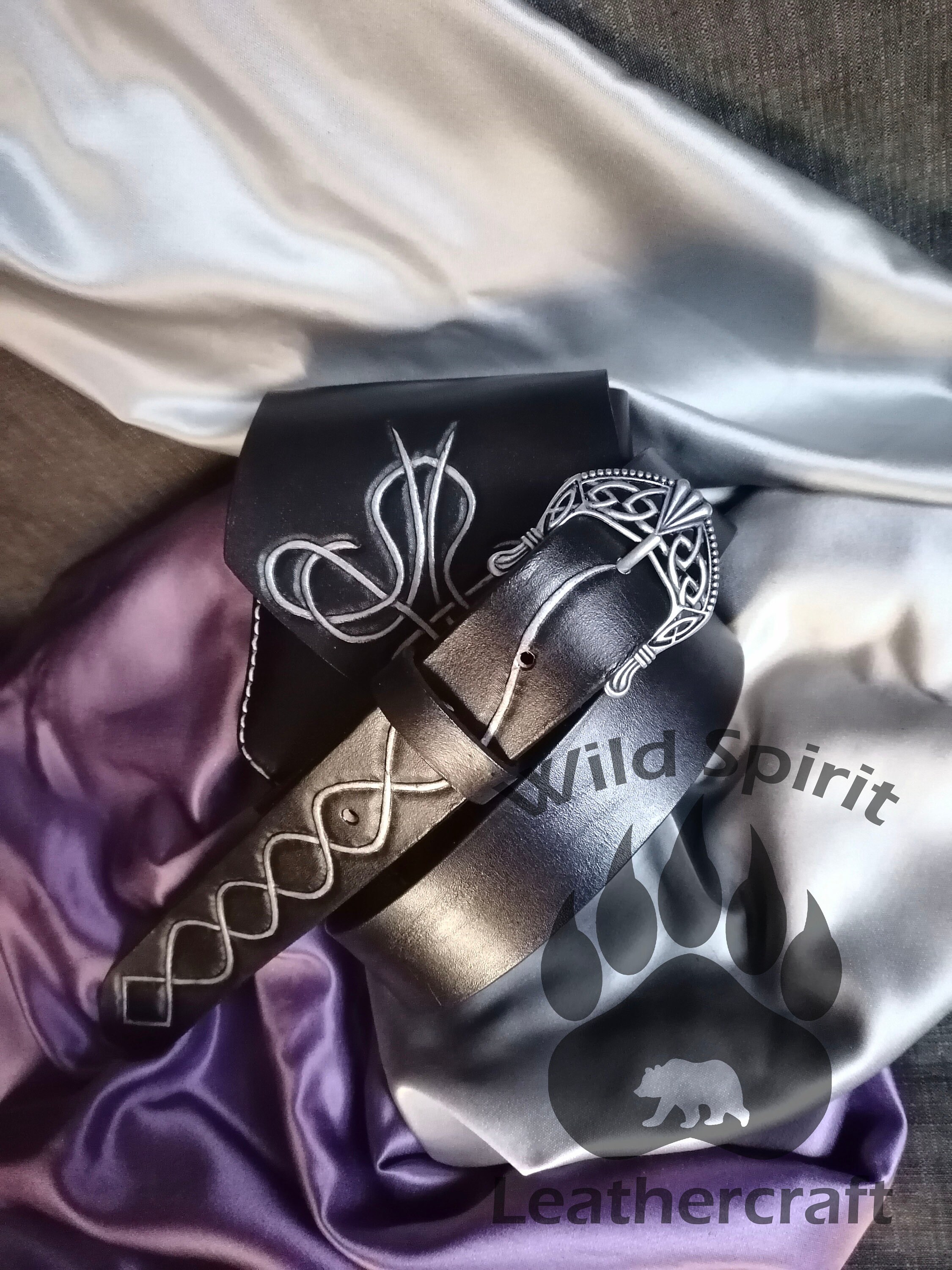 Elf Leather Bag and Belt SET, Noble | Elvish Celtic Cosplay Fantasy - Etsy