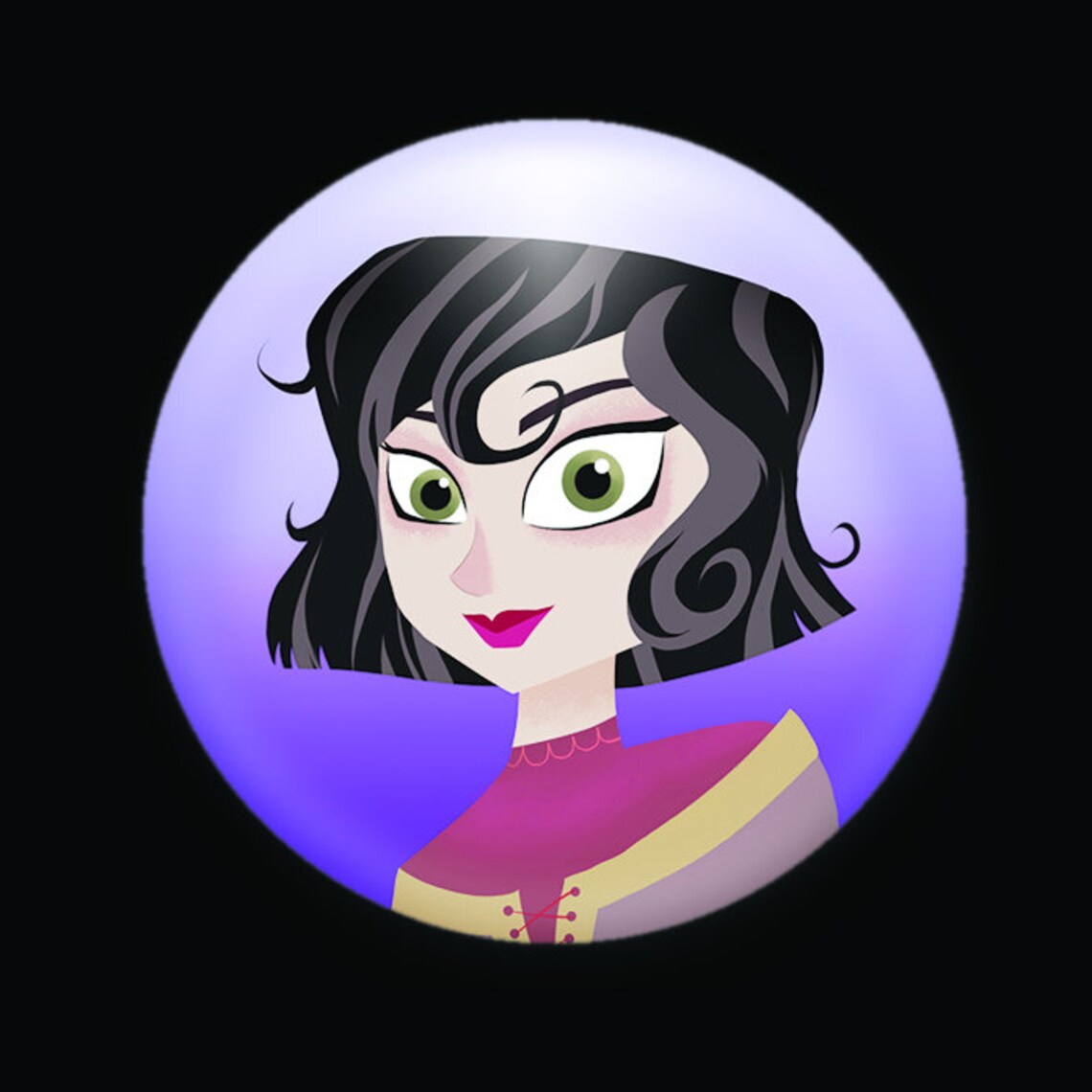 Disney's Tangled Buttons | Etsy