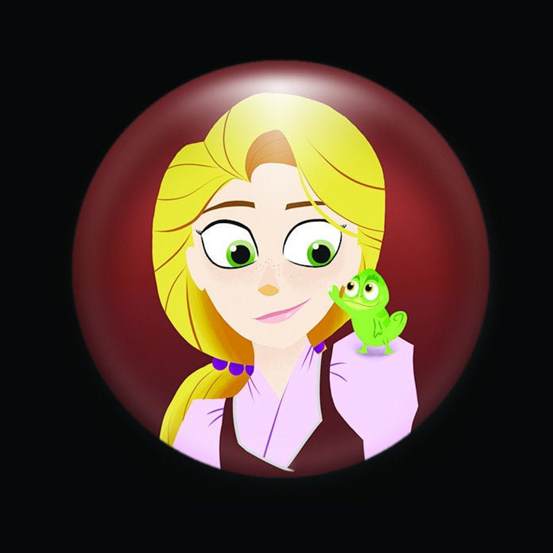 Disney's Tangled Buttons - Etsy