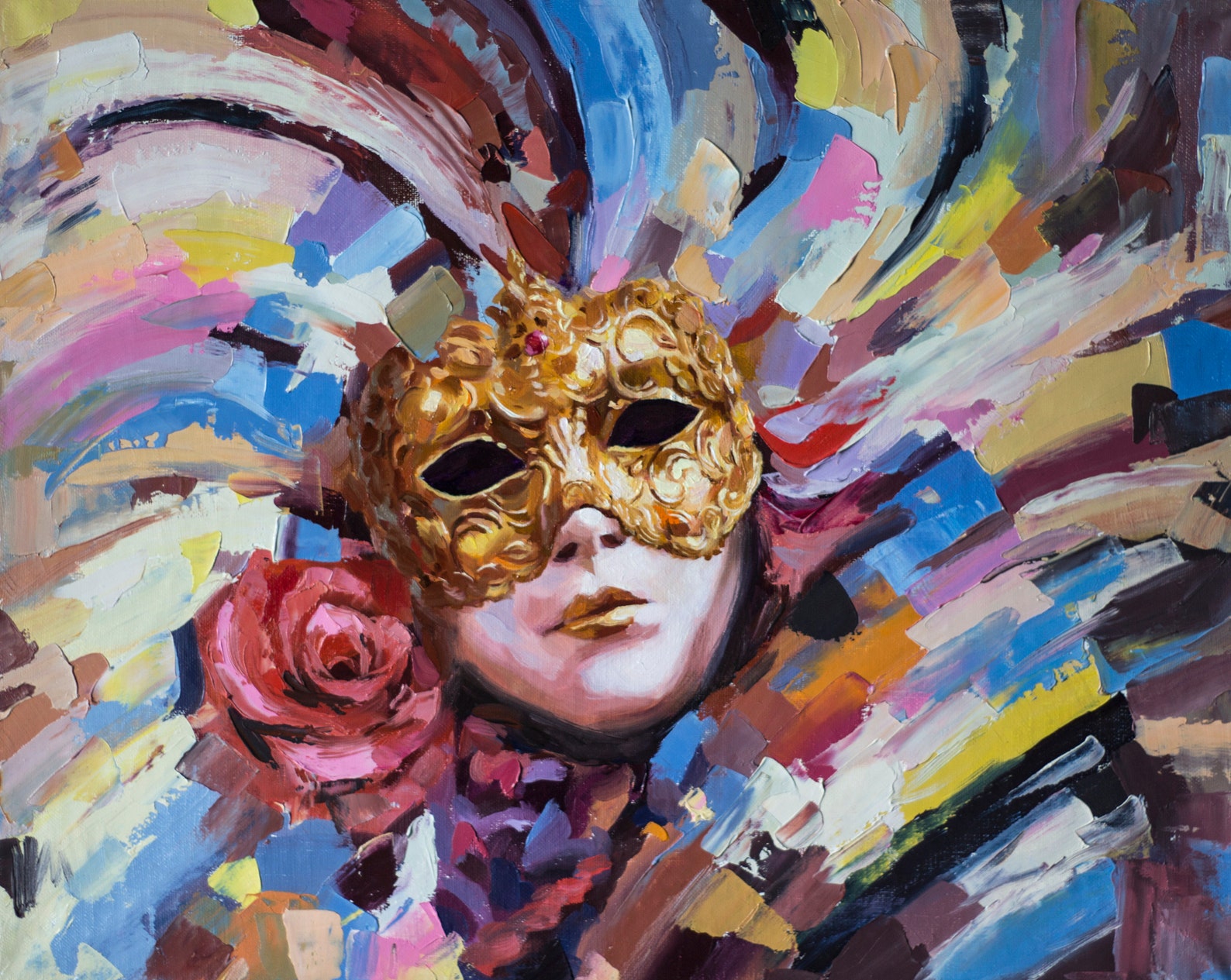 Venetian mask original painting abstract masquerade mask 20x16 | Etsy Venetian mask original painting abstract masquerade mask 20x16 | Etsy